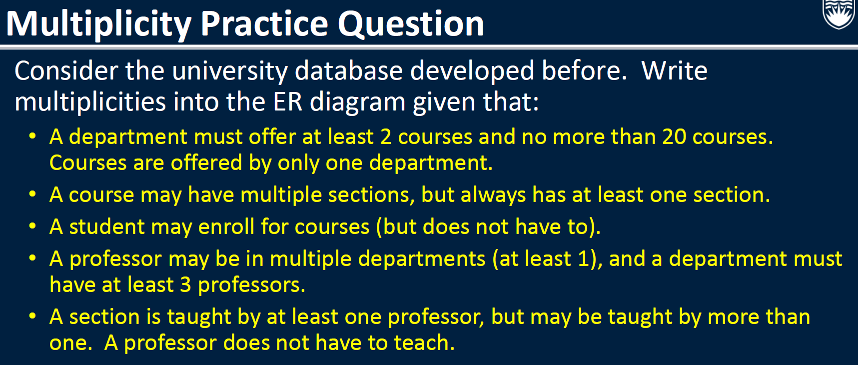 Solved Multiplicity Practice Question Consider the | Chegg.com