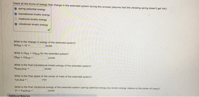 Solved Moving blocks connected by a spring Two identical | Chegg.com Solved Moving blocks connected by a spring Two identical | Chegg.com