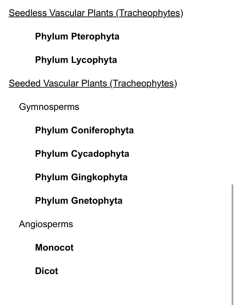 Solved Use the following to create a dichotomous key to | Chegg.com