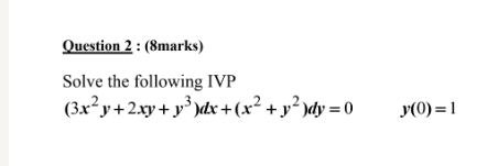 Solved Solve the following IVP | Chegg.com