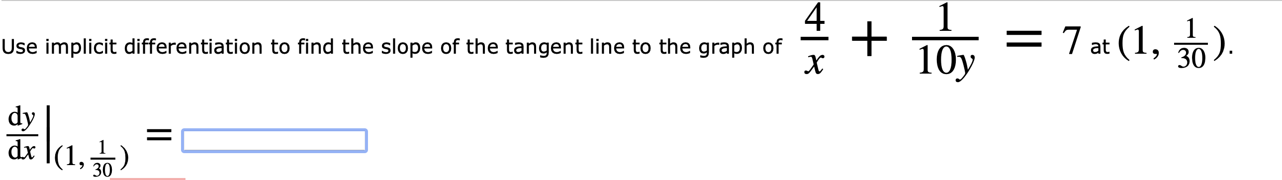 Solved Use implicit differentiation to find the slope of the | Chegg.com