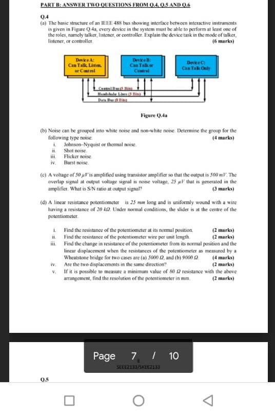 PART B: ANSWER TWO QUESTIONS FROM 0.4.0.5 AND 0.6 0.4 | Chegg.com