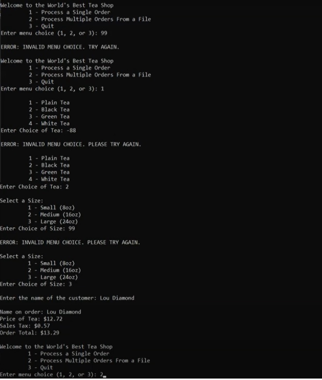 Solved Code is : C # program must be modular All static | Chegg.com