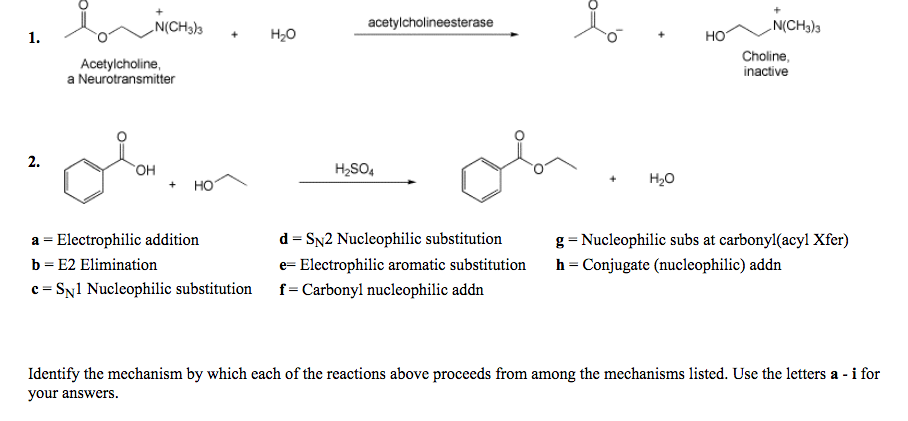 Identify the mechanism by which each of the reactions | Chegg.com
