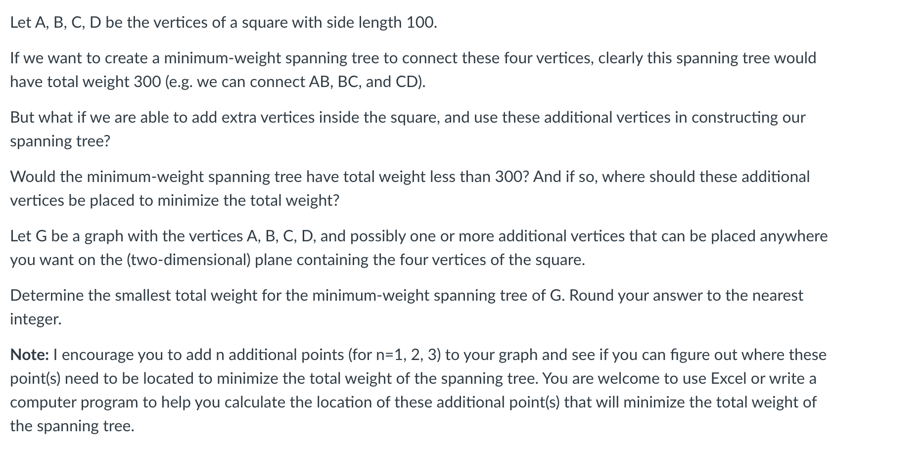 Solved Let G be a graph with V vertices and E edges. One can | Chegg.com