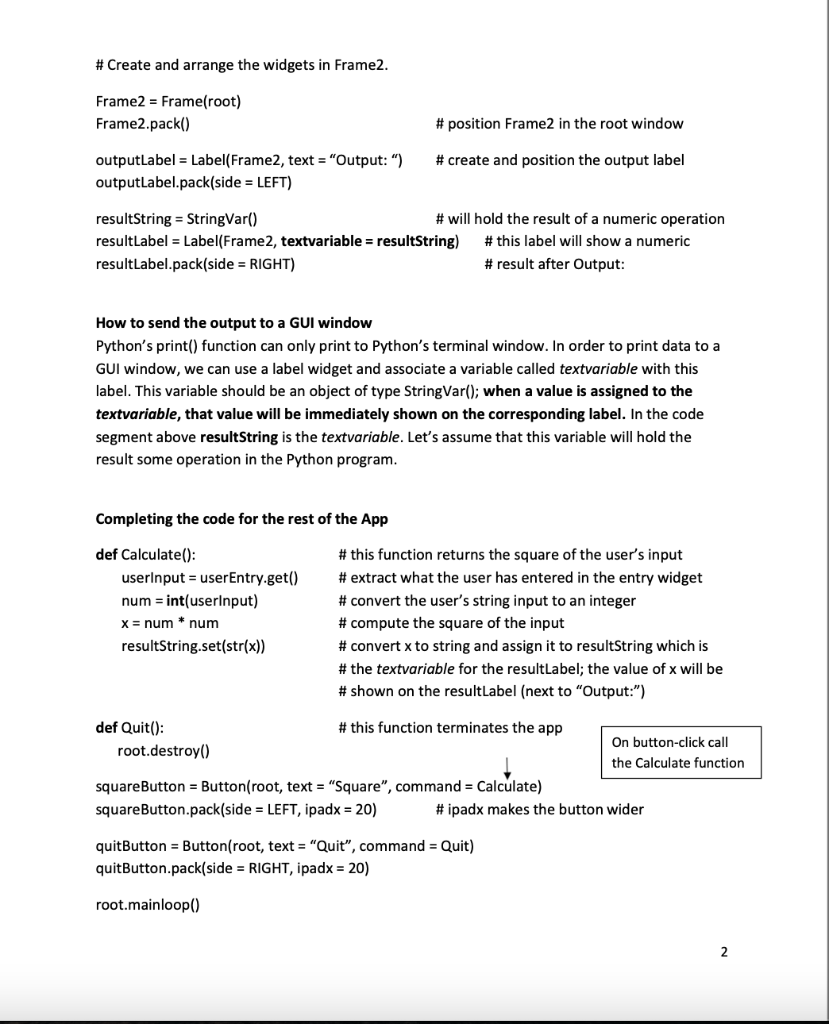 Solved Objective MO5. Students will create GUI applications | Chegg.com