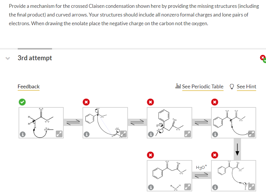 Solved Provide a mechanism for the crossed Claisen | Chegg.com