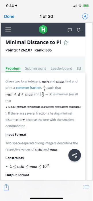 Math Homework Problem Hackerrank - Fred Sumpter's Math Problems