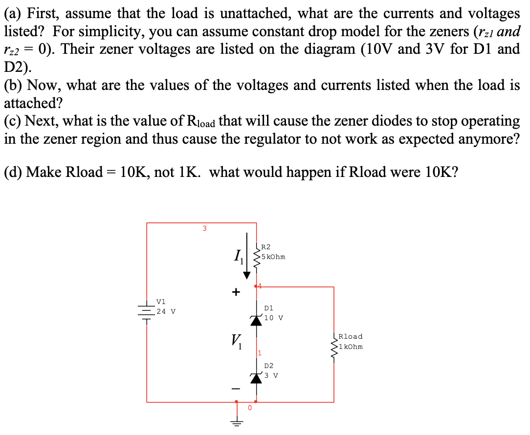 Solved (a) First, assume that the load is unattached, what | Chegg.com