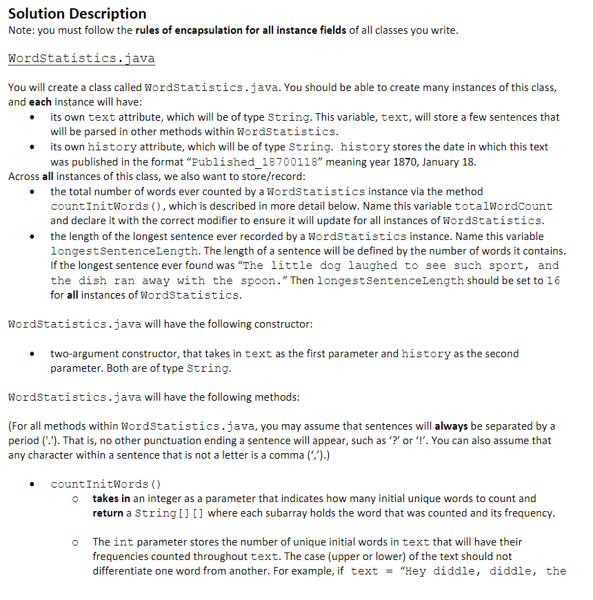 Solved Solution Description Note: you must follow the rules | Chegg.com