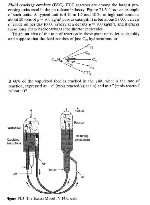 Solved Fluid cracking crackers (FCC). FCC reactors are among | Chegg.com