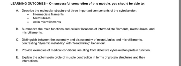 Solved LEARNING OUTCOMES-On successful completion of this | Chegg.com