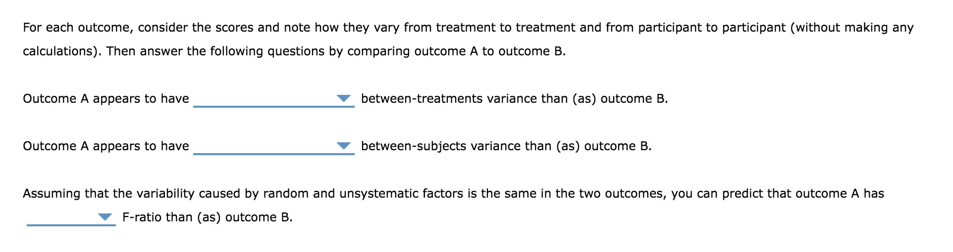 Solved 3. Using logic to compare samples with different | Chegg.com