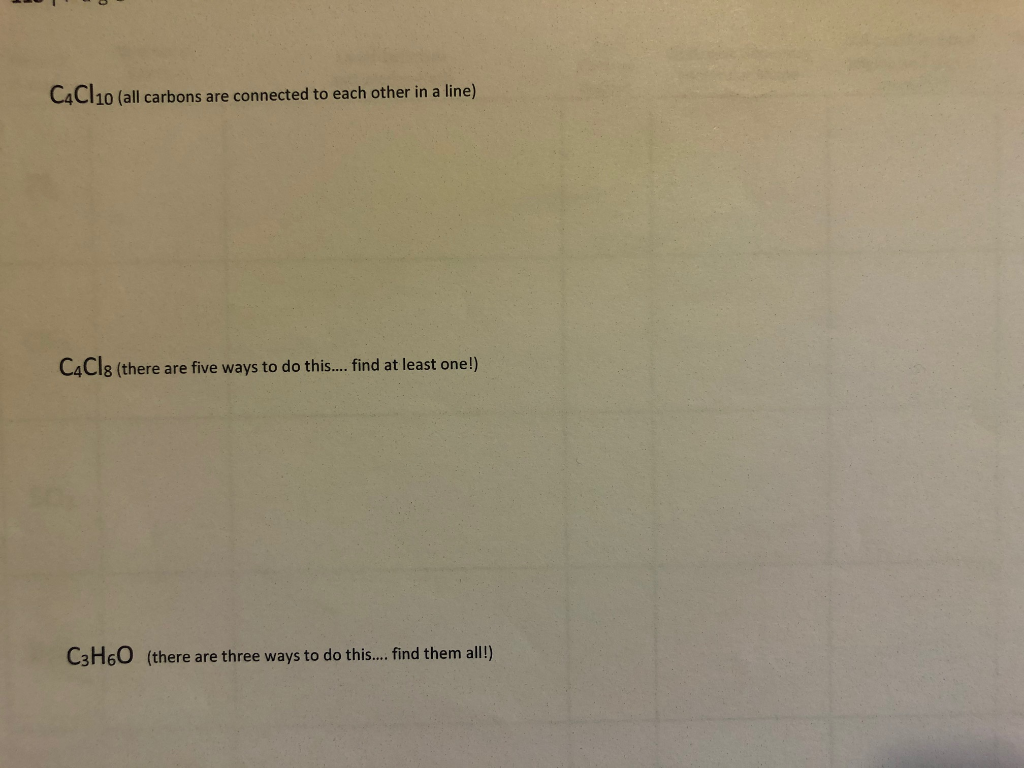 Solved Draw a Lewis wedge-Dash Notation for each of the | Chegg.com