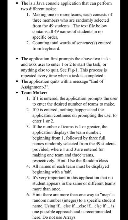 Solved The is a Java console application that can perform * | Chegg.com