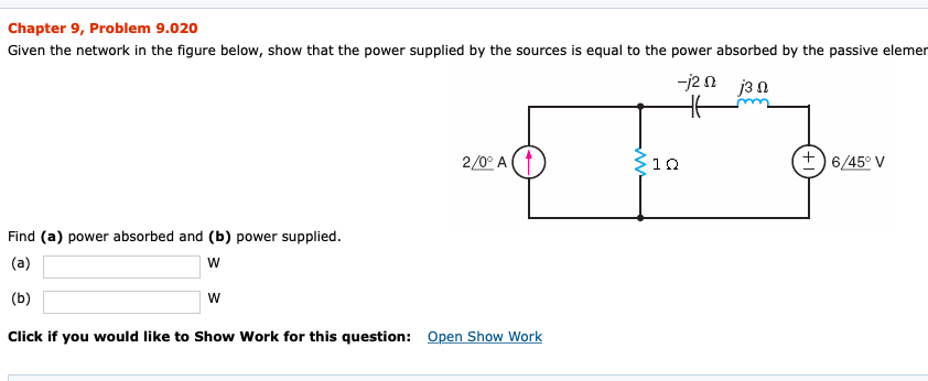 Solved Chapter 9, Problem 9.018 Find the average power | Chegg.com