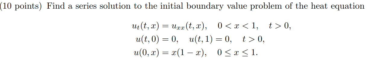 Solved points) Find a series solution to the initial | Chegg.com