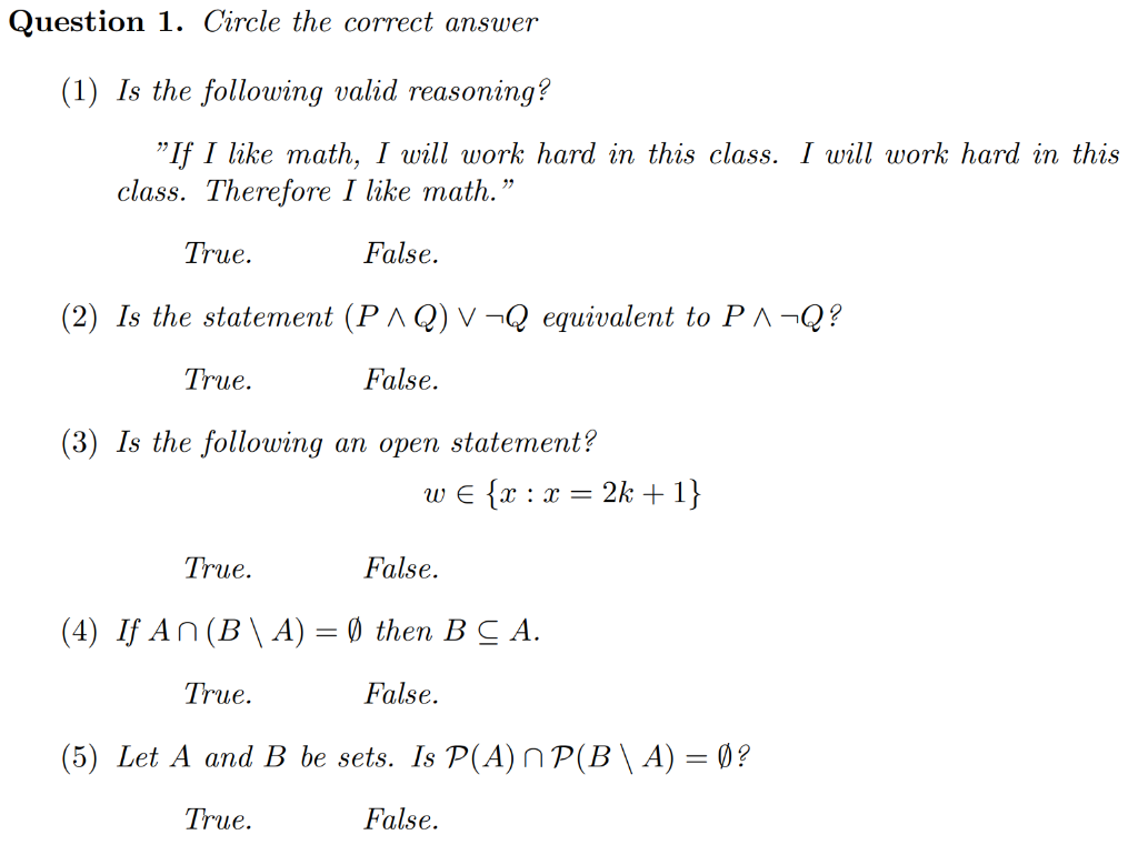 Solved (1) Is the following valid reasoning? "If I like | Chegg.com