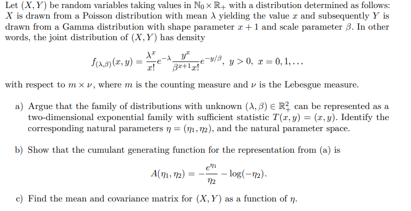 Solved Let (X,Y) be random variables taking values in | Chegg.com