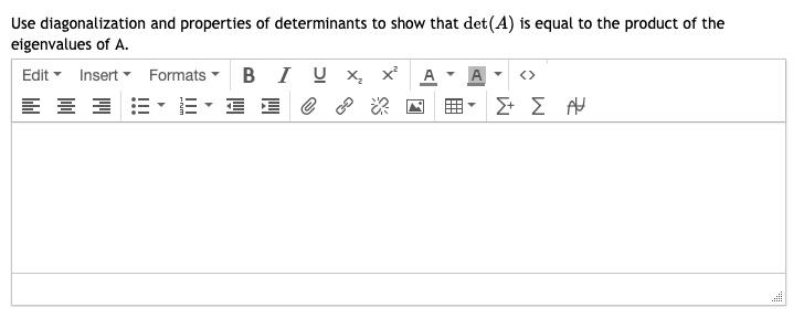 Solved Use diagonalization and properties of determinants to | Chegg.com