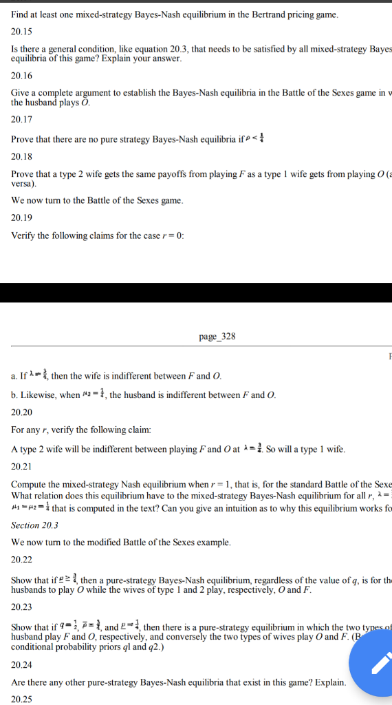 Find at least one mixed-strategy Bayes-Nash | Chegg.com