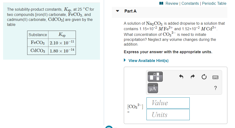 Solved Review Constants Periodic Table Part A The | Chegg.com
