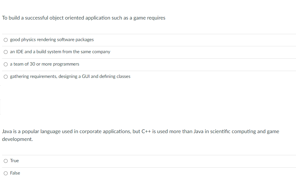 Solved To build a successful object oriented application | Chegg.com