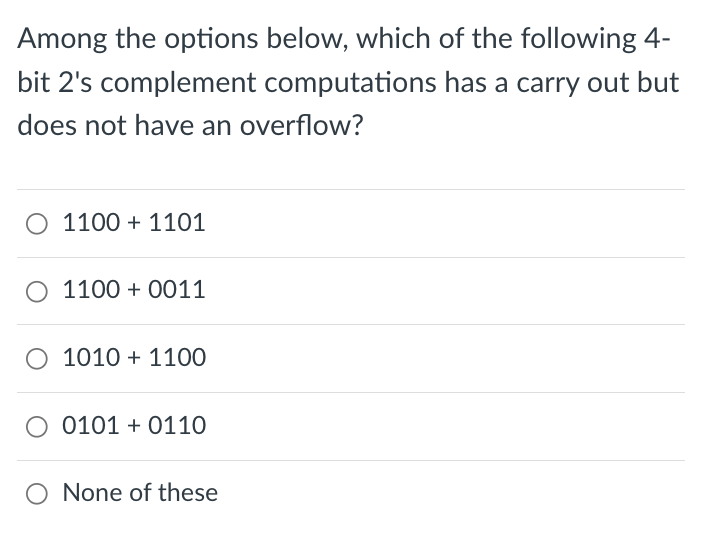 Solved Express -100 (base 10) in 8 bit two's complement | Chegg.com