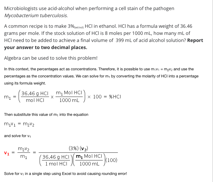 Solved Microbiologists use acid-alcohol when performing a | Chegg.com