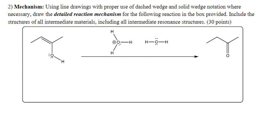 Solved 2) Mechanism: Using line drawings with proper use of | Chegg.com
