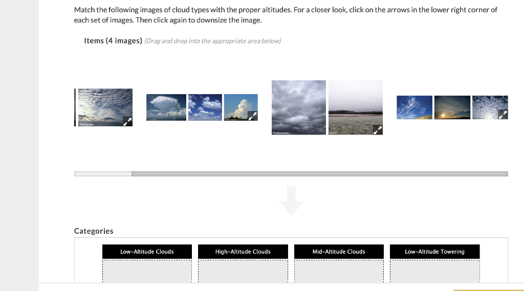 Solved Match the following images of cloud types with the | Chegg.com