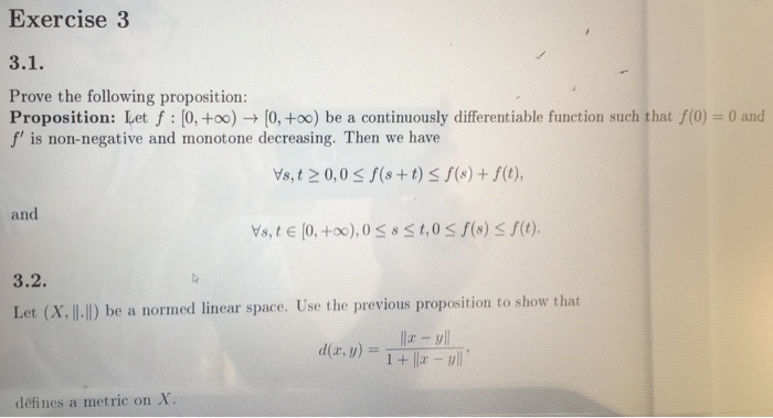 Solved Exercise 3 Prove the following proposition: | Chegg.com