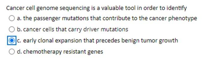 Solved Cancer cell genome sequencing is a valuable tool in | Chegg.com