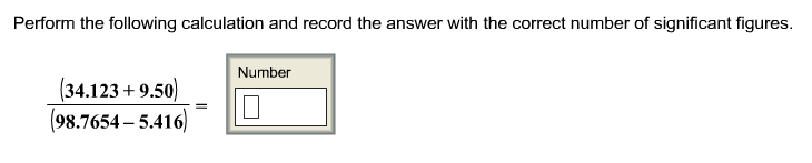 Solved Perform the following calculation and record the | Chegg.com