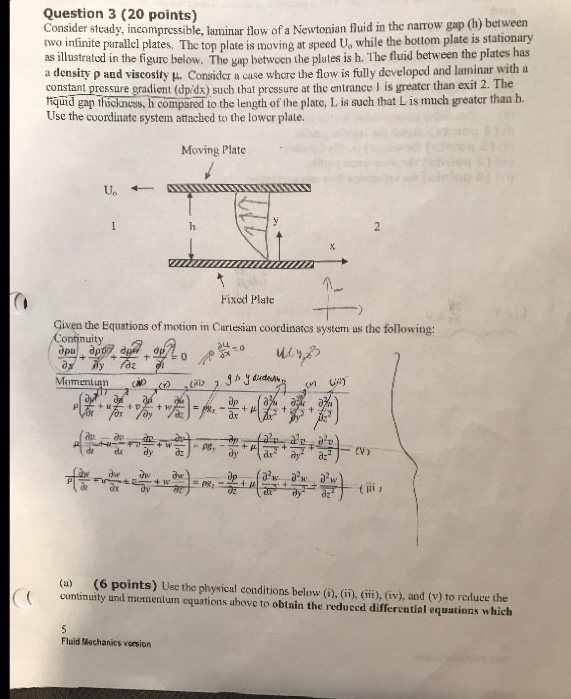 Solved Question 3 (20 points) Consider steady, | Chegg.com