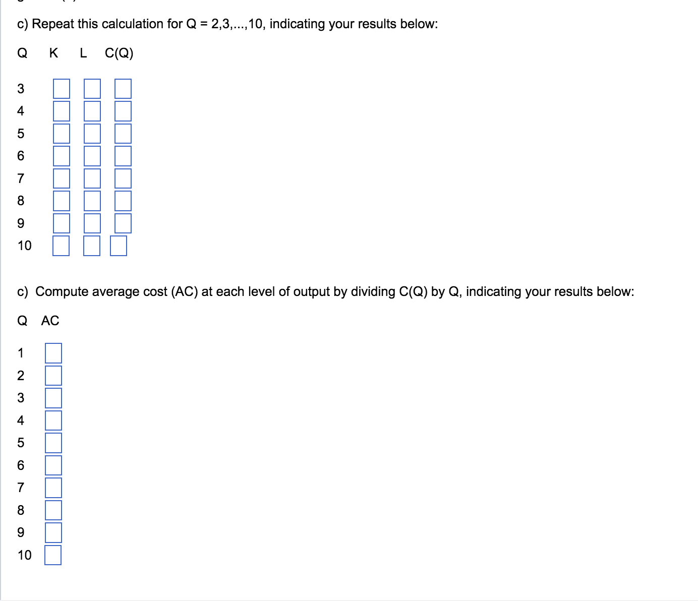 Solved c) ﻿Repeat this calculation for Q=2,3,dots,10, | Chegg.com