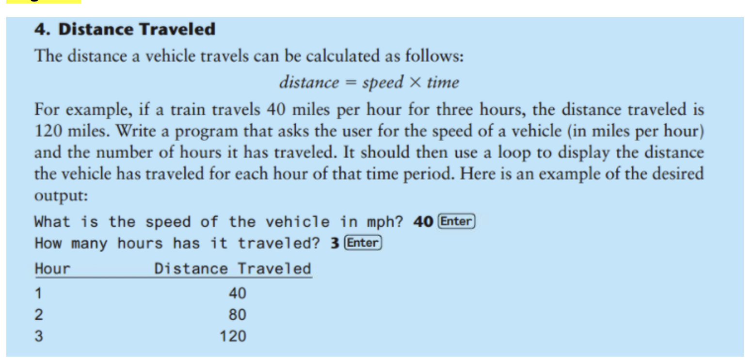 Solved 4. Distance Traveled The distance a vehicle travels | Chegg.com
