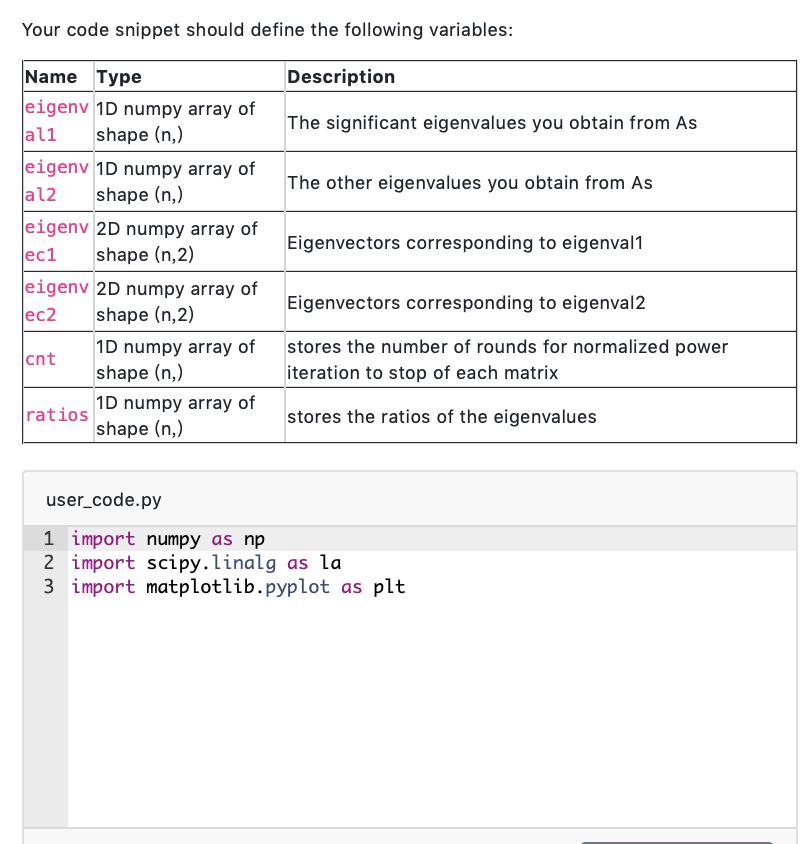 Normalized Power Iteration And Normalized Inverse 