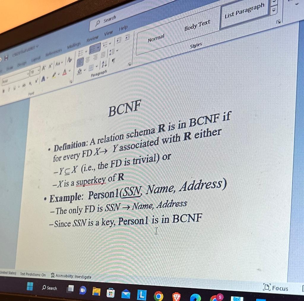 Solved - Definition: A relation schema R is in BCNF if for | Chegg.com