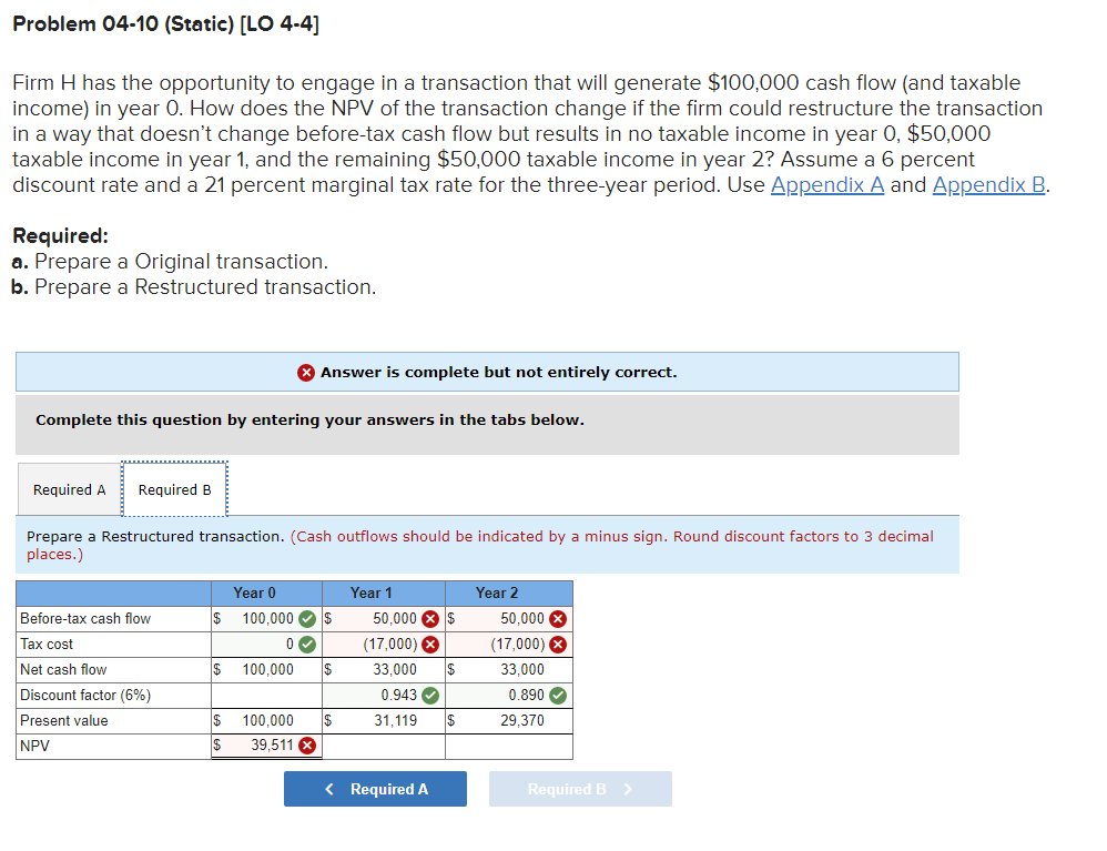 Solved Firm H Has The Opportunity To Engage In A Transaction Chegg