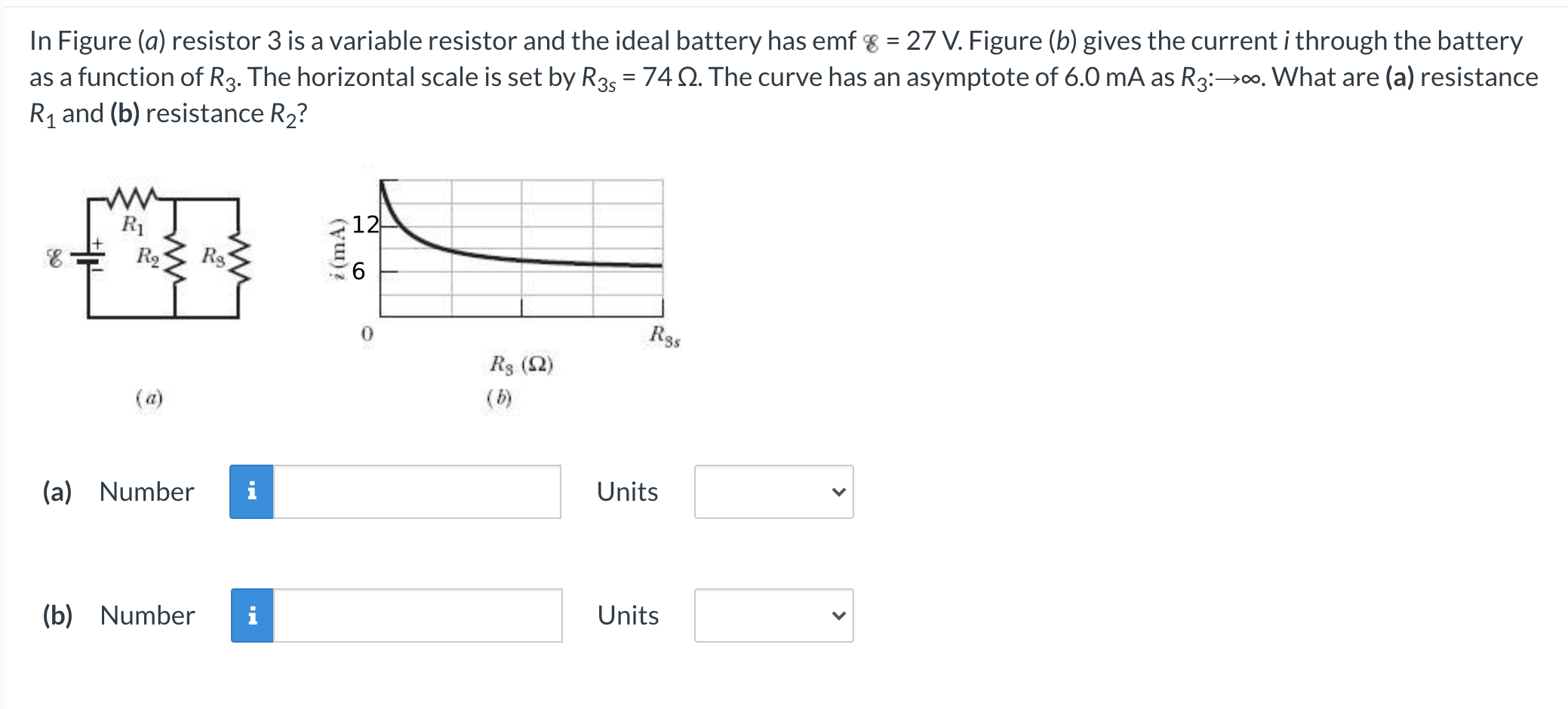 Solved In Figure (a) resistor 3 is a variable resistor and | Chegg.com