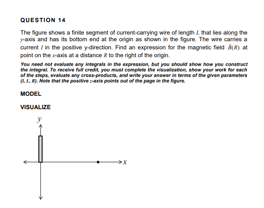 Solved QUESTION 14 The figure shows a finite segment of | Chegg.com
