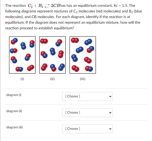 Solved The reaction C2 + B2 2C Bhas has an equilibrium | Chegg.com