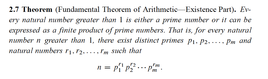 Solved 2.7 Theorem (Fundamental Theorem of | Chegg.com
