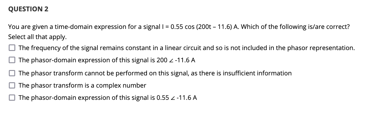 Solved You are given a time-domain expression for a signal | Chegg.com
