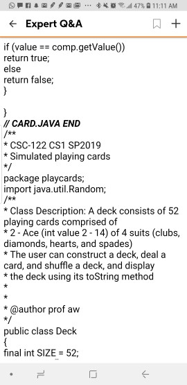 CSC-122 Computer ScienceName: Lab #5-Using Arrays (45 | Chegg.com