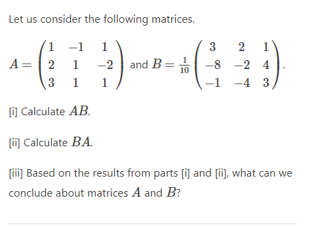 Solved Let us consider the following matrices. | Chegg.com