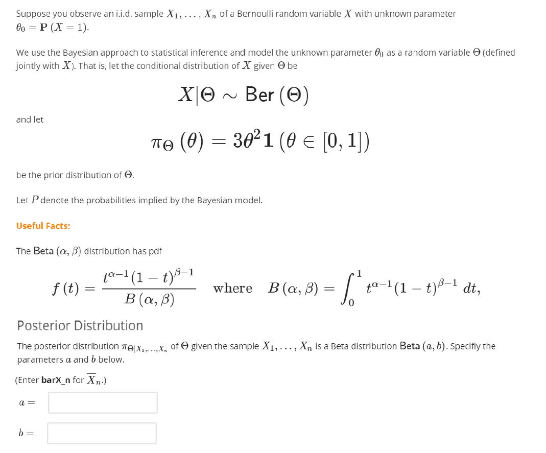 Solved Suppose you observe an i.i.d. sample X1, ... , X of a | Chegg.com