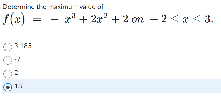 Solved Determine the maximum value | Chegg.com
