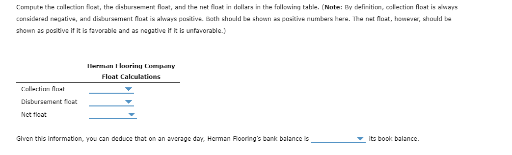 Solved 4. Check clearing and the use of float Float is | Chegg.com